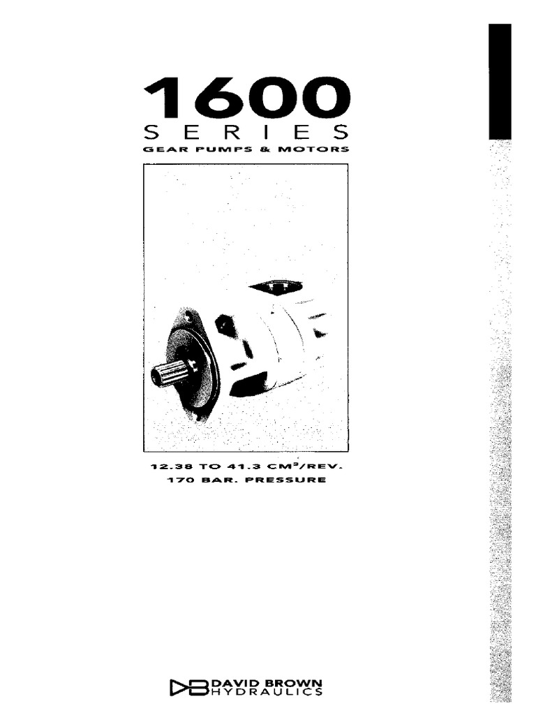 David Brown Pumps 1600-Series PDF | PDF | Hydraulics | Mechanical ...