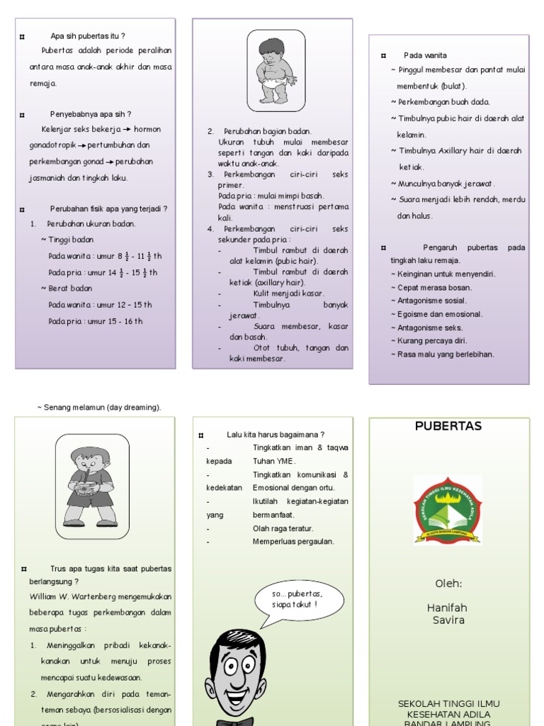 Leaflet Pubertas | PDF