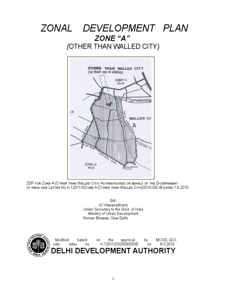 Zonal Development Plan: Zone "A" | PDF | Transport