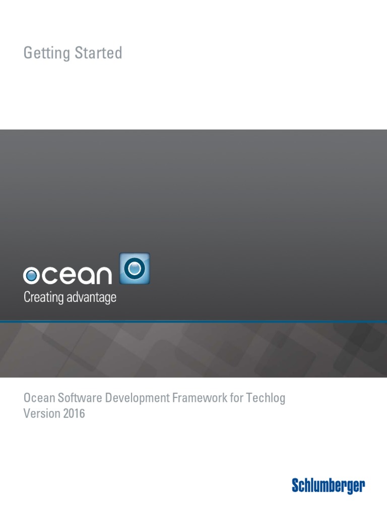 Getting Started: Ocean Software Development Framework For Techlog | PDF ...