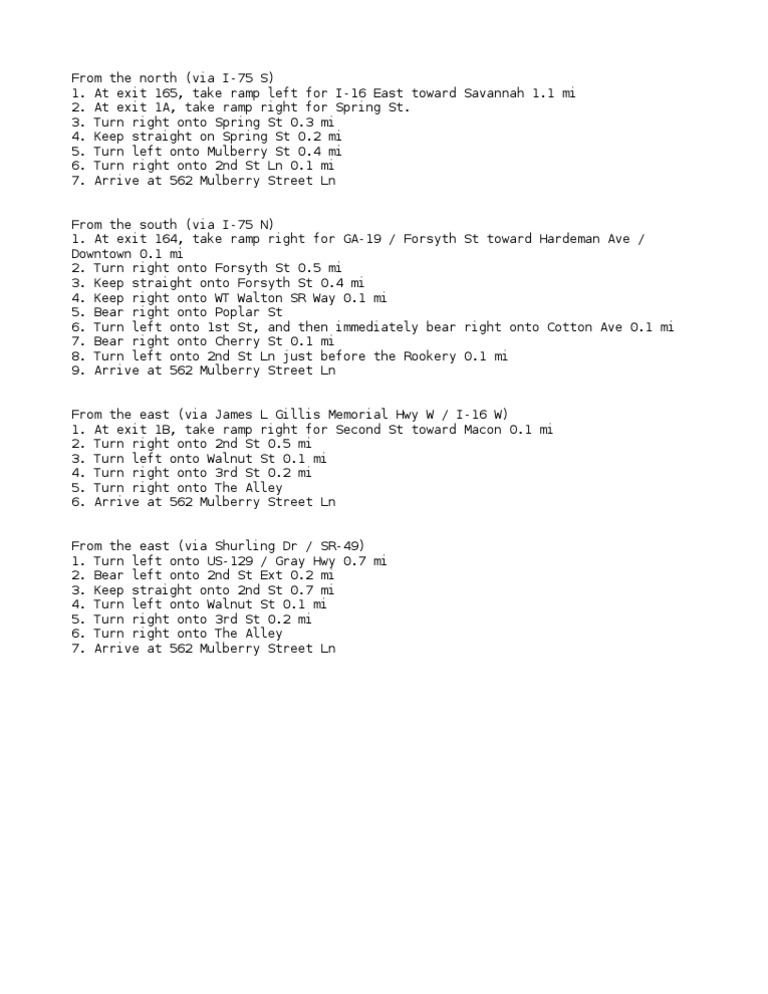 Good Directions | PDF