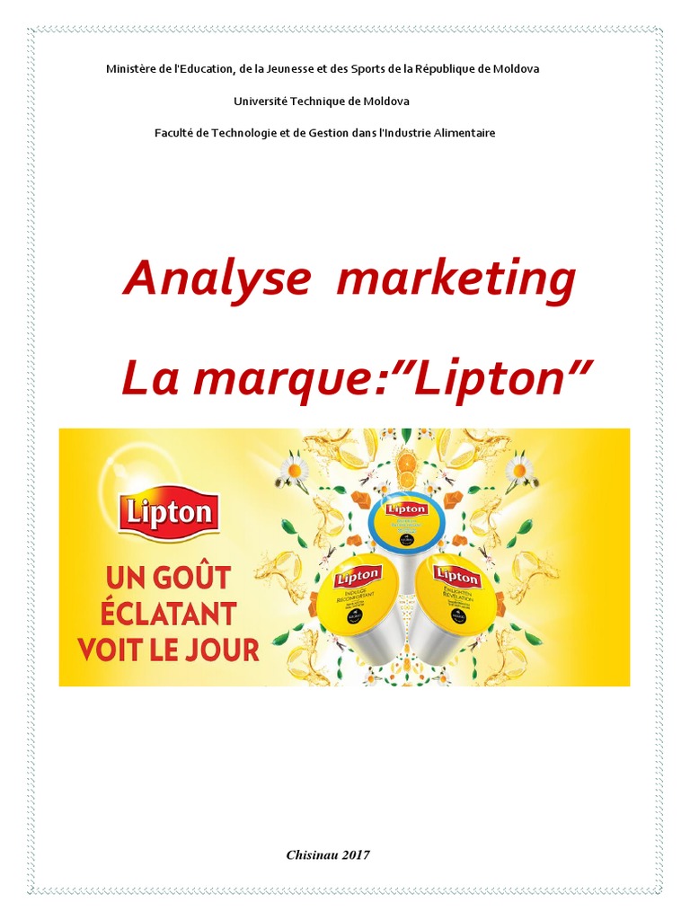 Lipton | PDF | Thé | Boissons