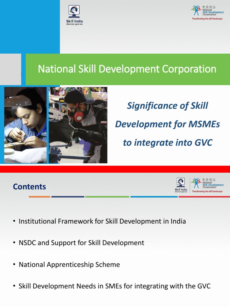 NSDC PPT For Ges 2018 | PDF | Apprenticeship | Small And Medium Sized Enterprises