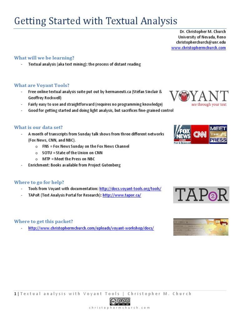 Textual Analysis in Voyant Tools | PDF | Data Analysis | Patient ...