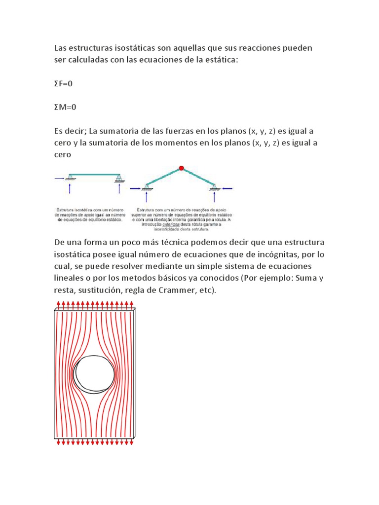 Las Estructuras Isostáticas Son Aquellas Que Sus Reacciones Pueden Ser ...