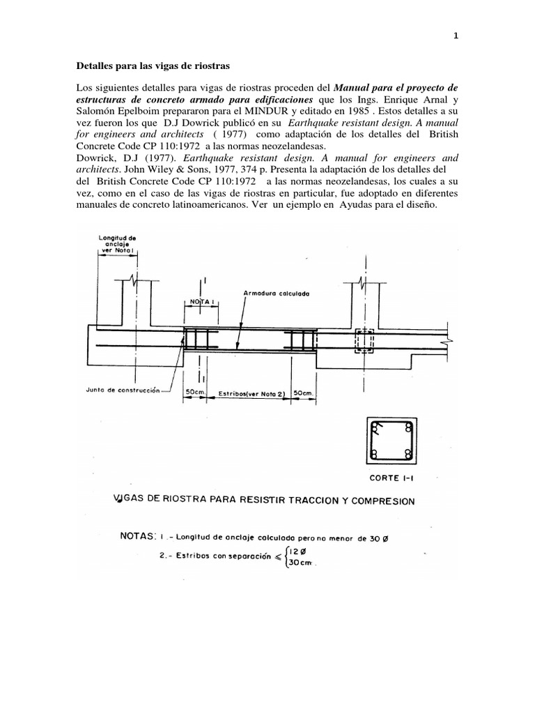 Detalles para Las Vigas de Riostras | PDF