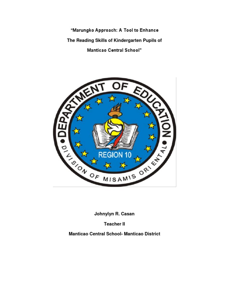 Marungko Approach A Tool To Enhance The | PDF | Reading (Process ...