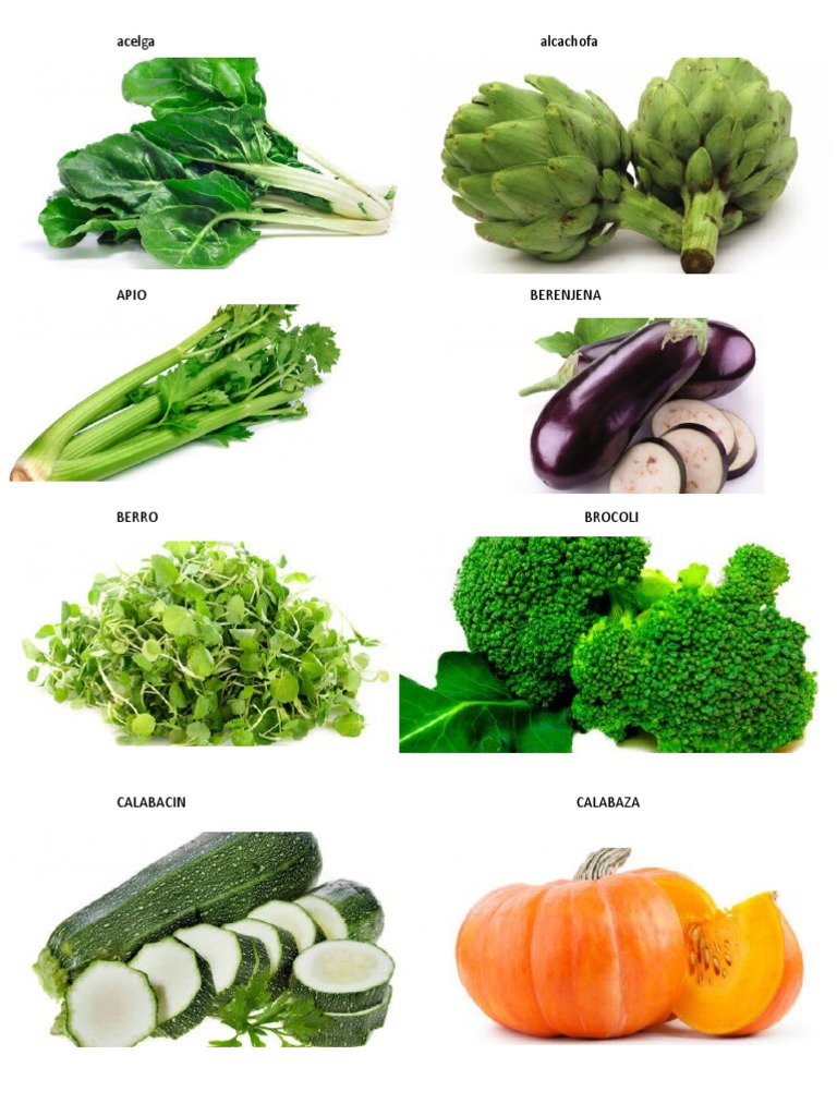 Lista de 40 Verduras y Hortalizas | PDF