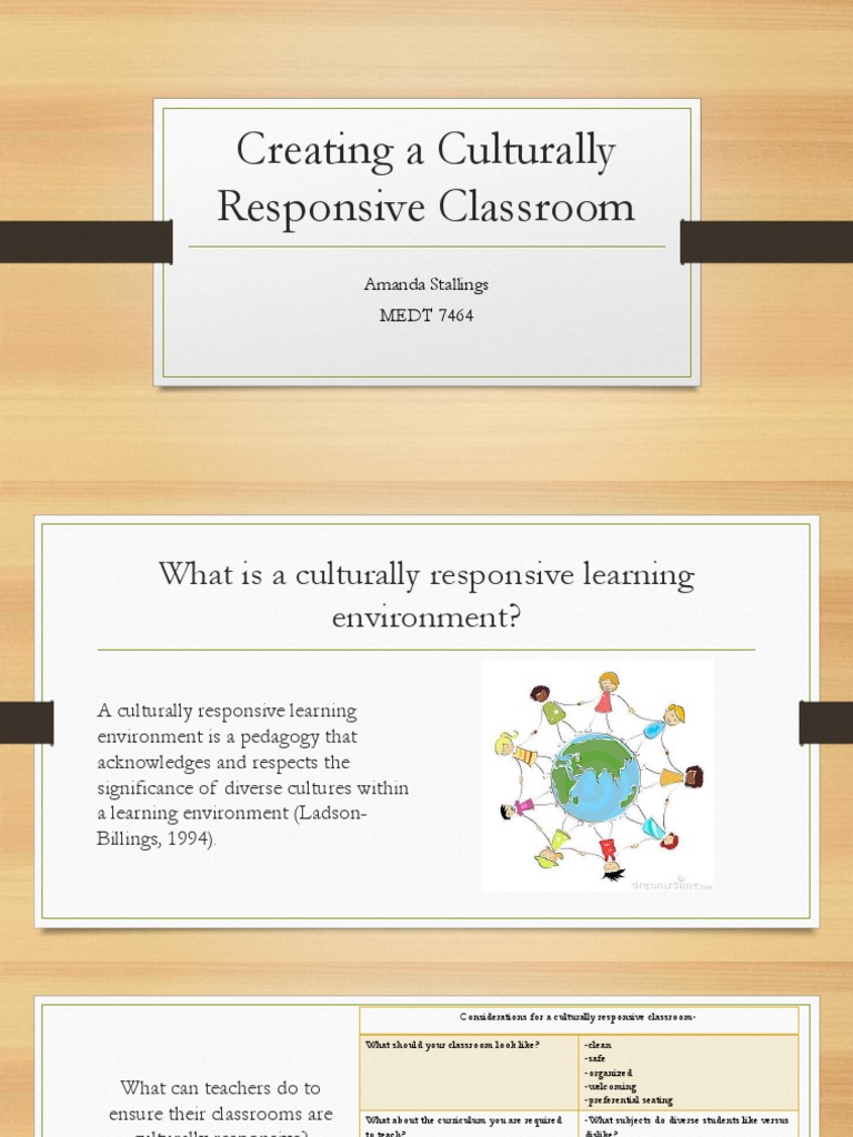 Creating A Culturally Responsive Classroom | PDF | Classroom | Teachers