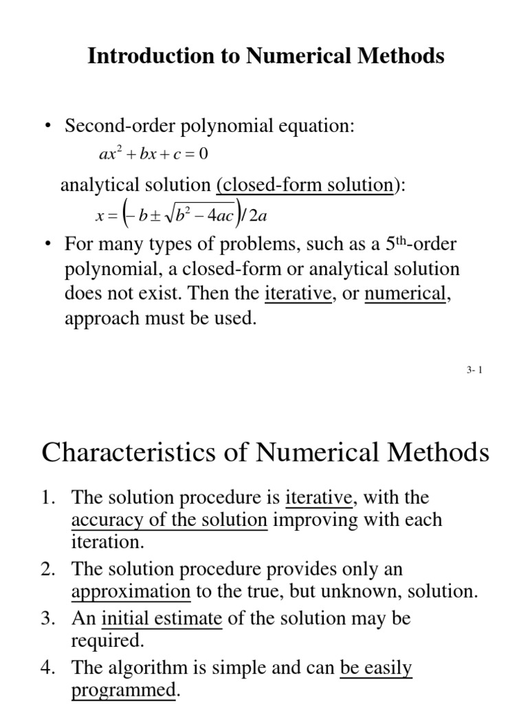 Chap 3 | PDF | Error | Numerical Analysis