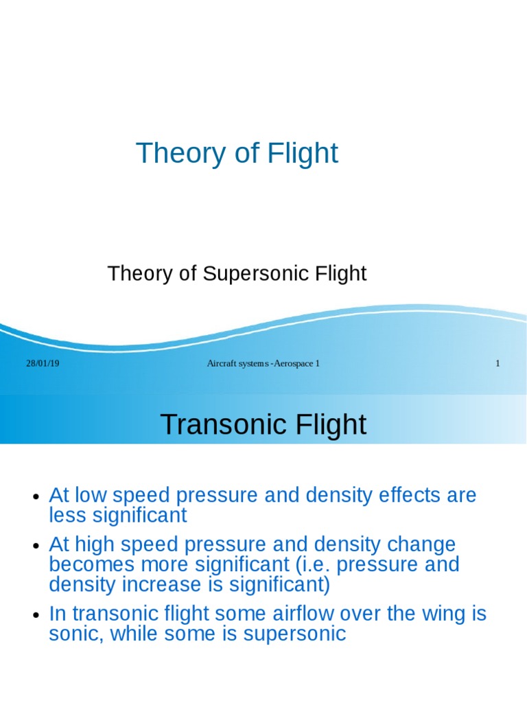Theory of Supersonic Flight | PDF | Drag (Physics) | Aerodynamics