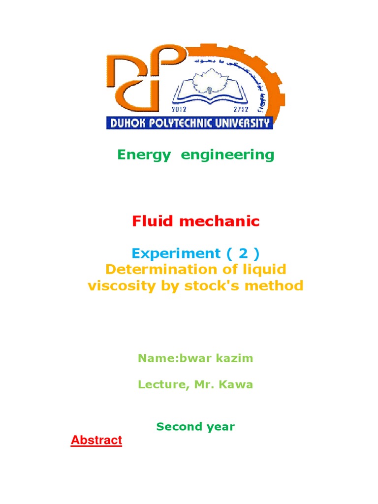 Viscosity Bwar | PDF | Drag (Physics) | Viscosity