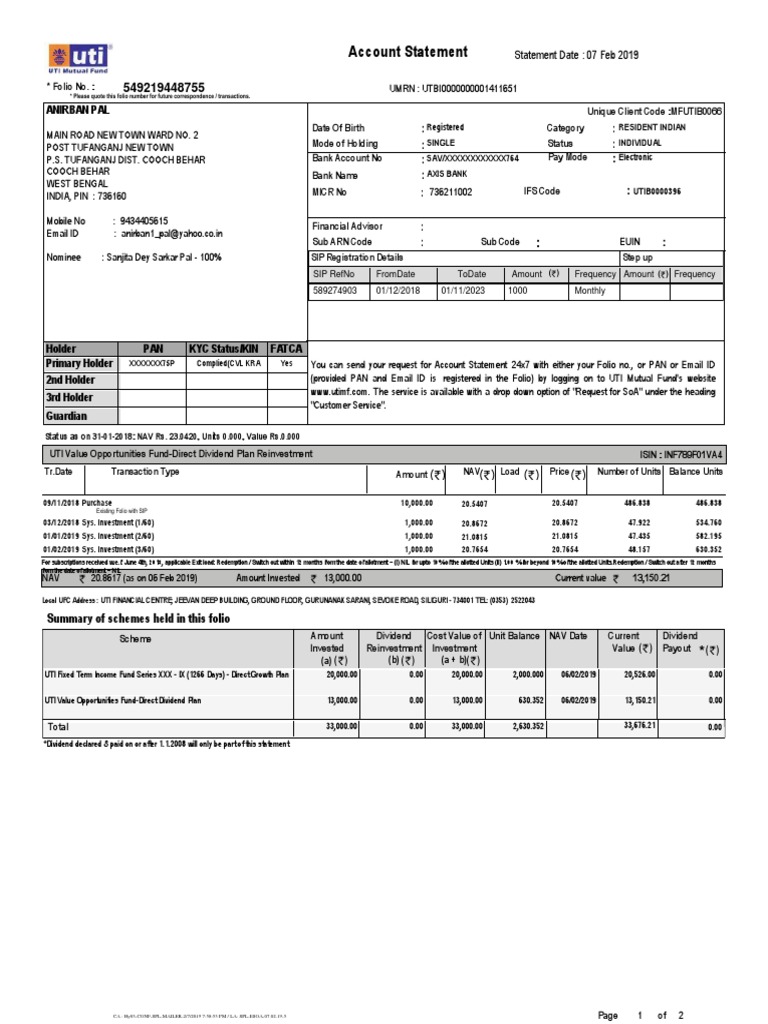 P853431728 PDF | PDF | Dividend | Cheque