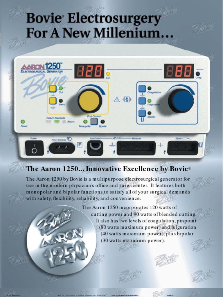 Aaron Bovie 1250 Esu Spec Sheet, Color | PDF | Electrical Engineering ...