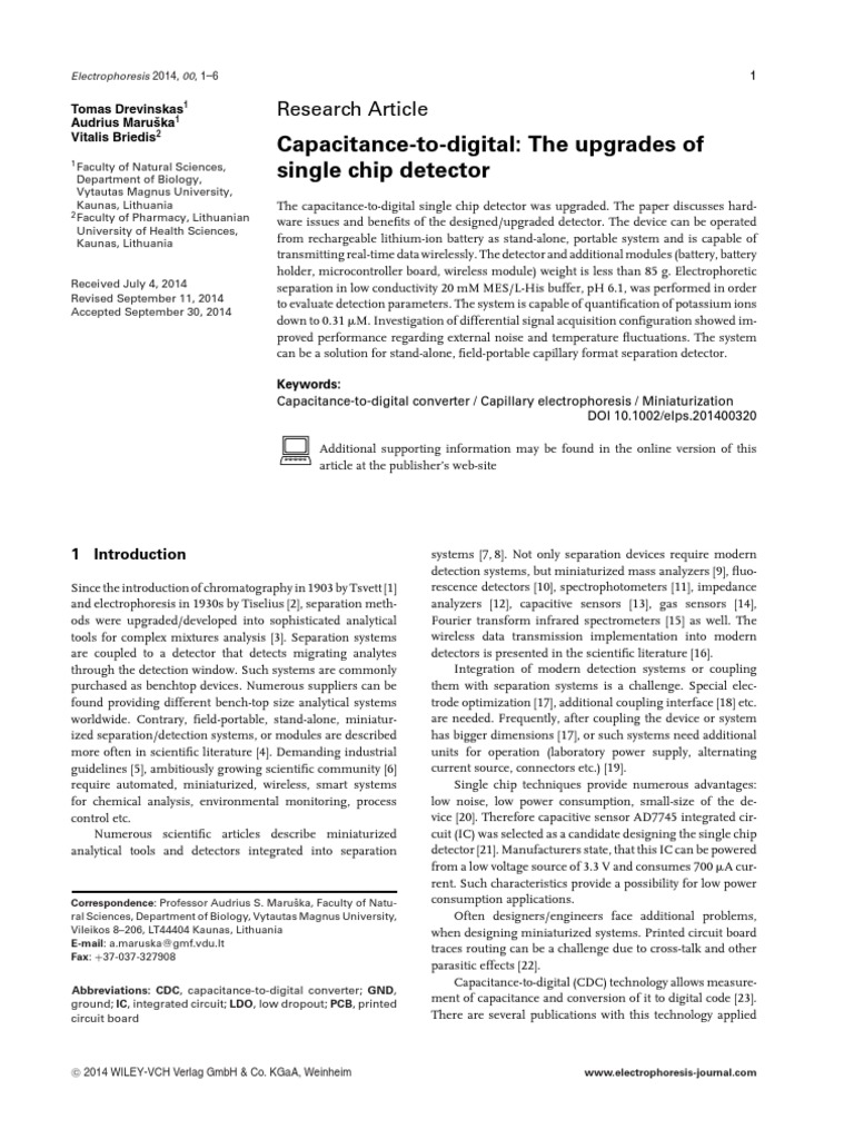 2014 (Capacitance-To-Digital - The Upgrades of Single Chip Detector ...