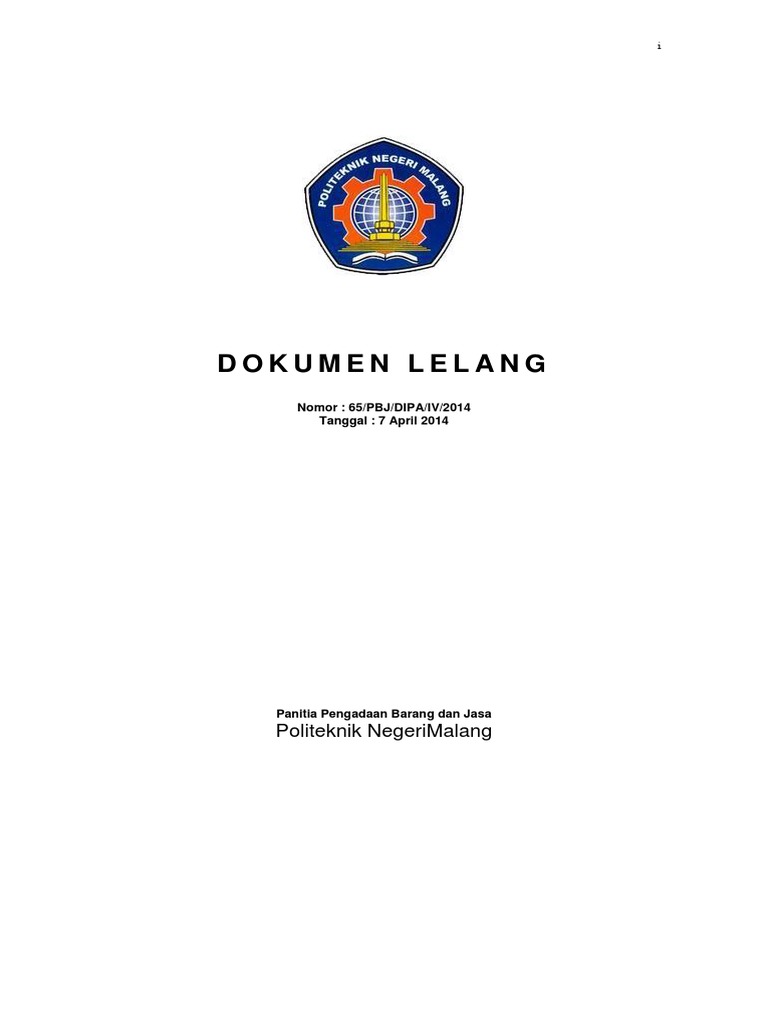 Contoh Dokumen Tender | PDF