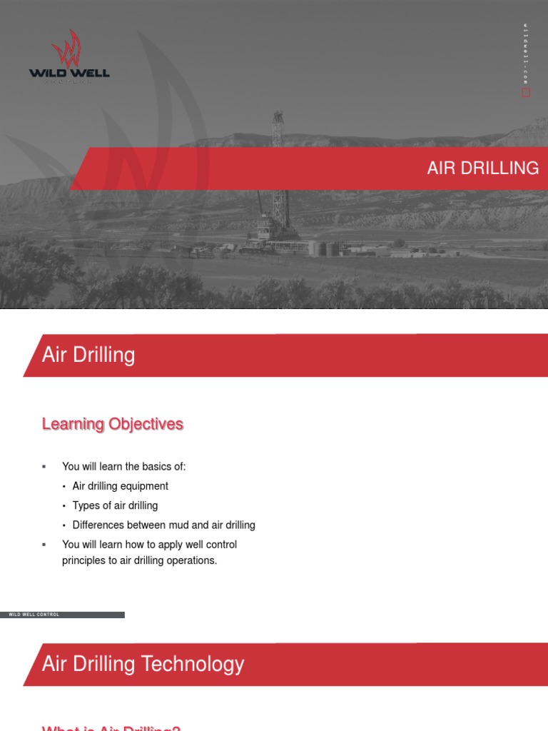 Air Drilling PDF | PDF | Drilling Rig | Oil Well