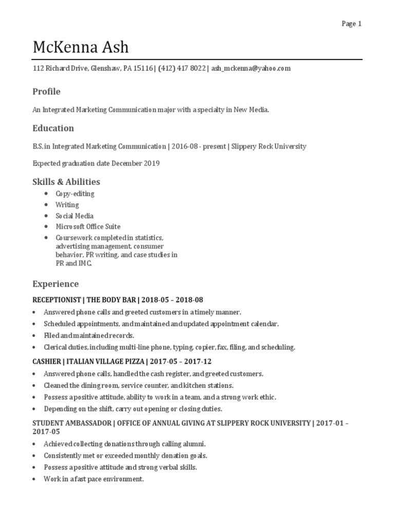 Ash Resume | PDF