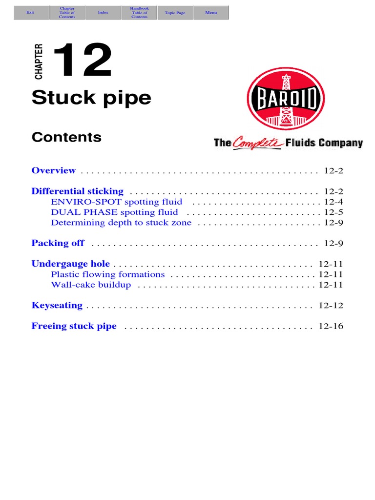 Stuck Pipe PDF | Download Free PDF | Pressure | Density