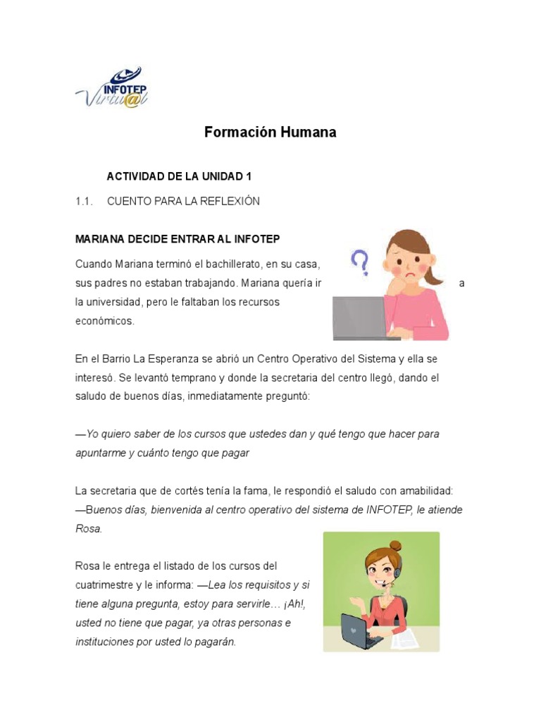 Formacion Humana Actividad de La Unidad 1 (1)