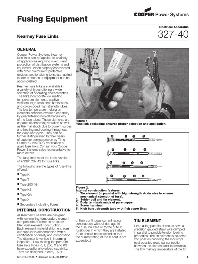 Fusing Equipment: Kearney Fuse Links | PDF | Fuse (Electrical ...
