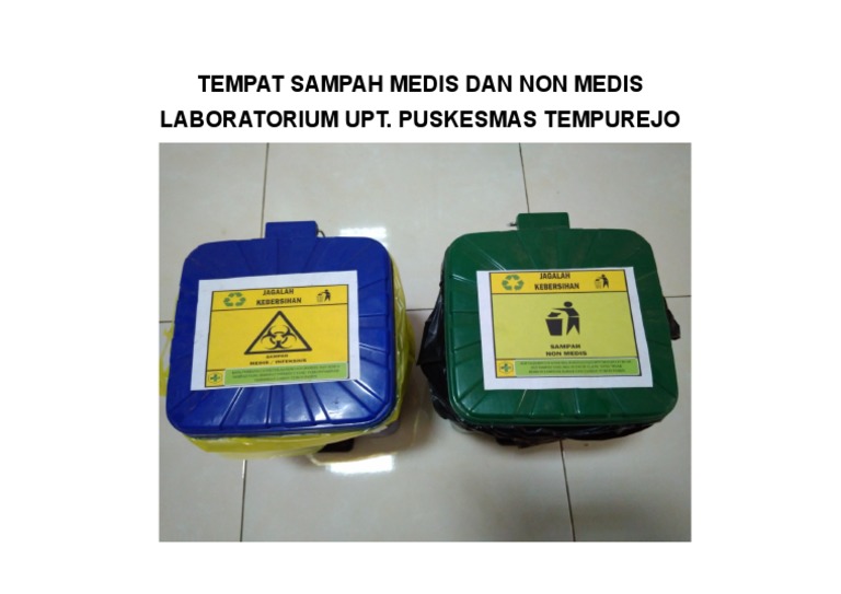 Tempat Sampah Medis Dan Non Medis | PDF