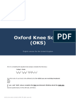 Oxford Knee Score Assessment Guide | PDF
