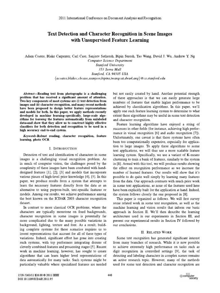 2011 International Conference On Document Analysis and Recognition 2011 ...