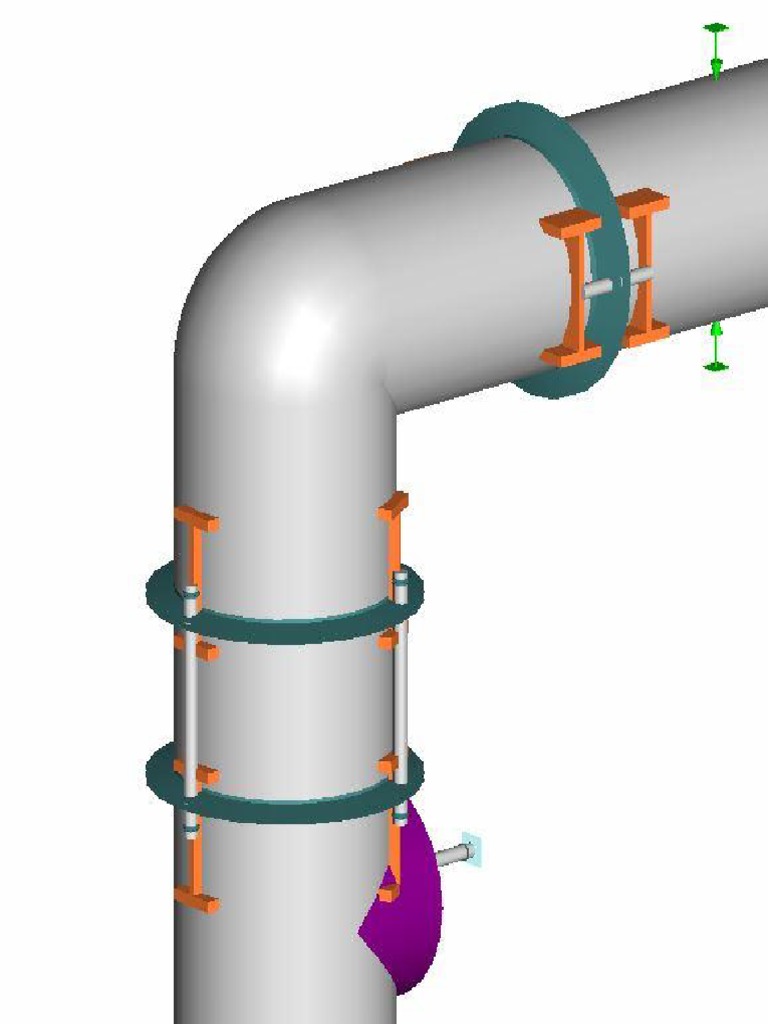 Universal & Hing Expansion Joint Model in AutoPIPE | PDF