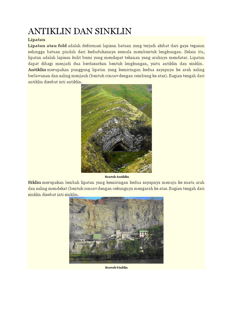 Antiklin Dan Sinklin | PDF