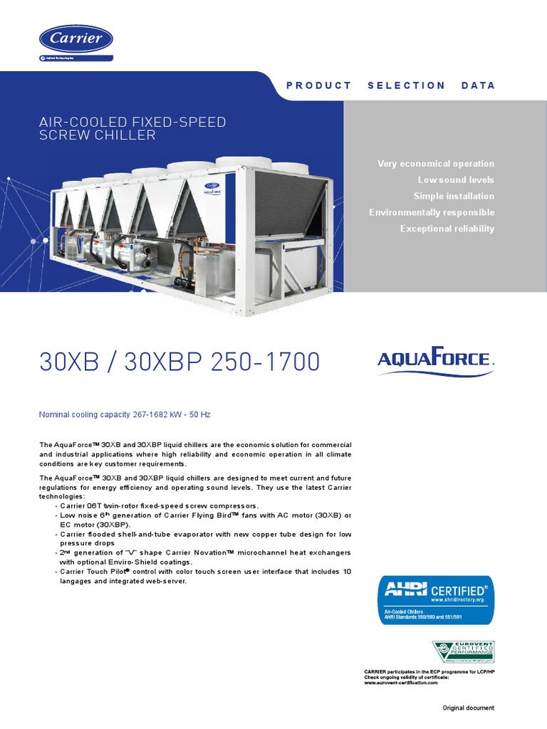 Chillers Catalogue | Heat Exchanger | Air Conditioning