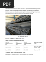 Rebar Specifications | PDF | Civil Engineering | Applied And ...