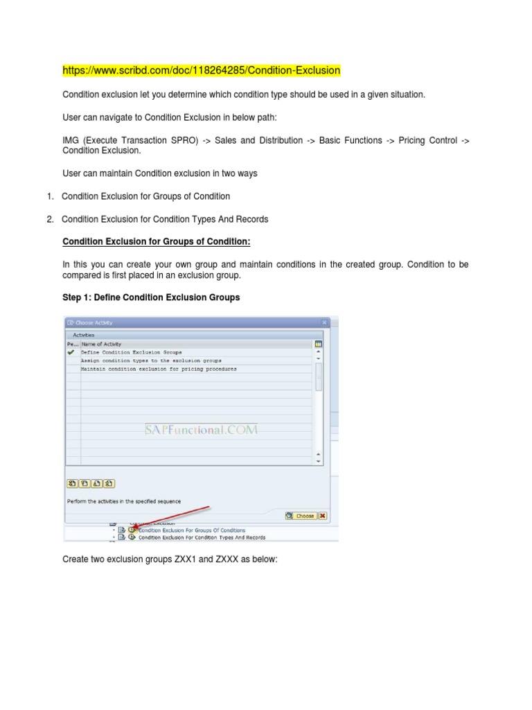 Condition Exclusion For Groups of Condition | PDF | Pricing | Software ...