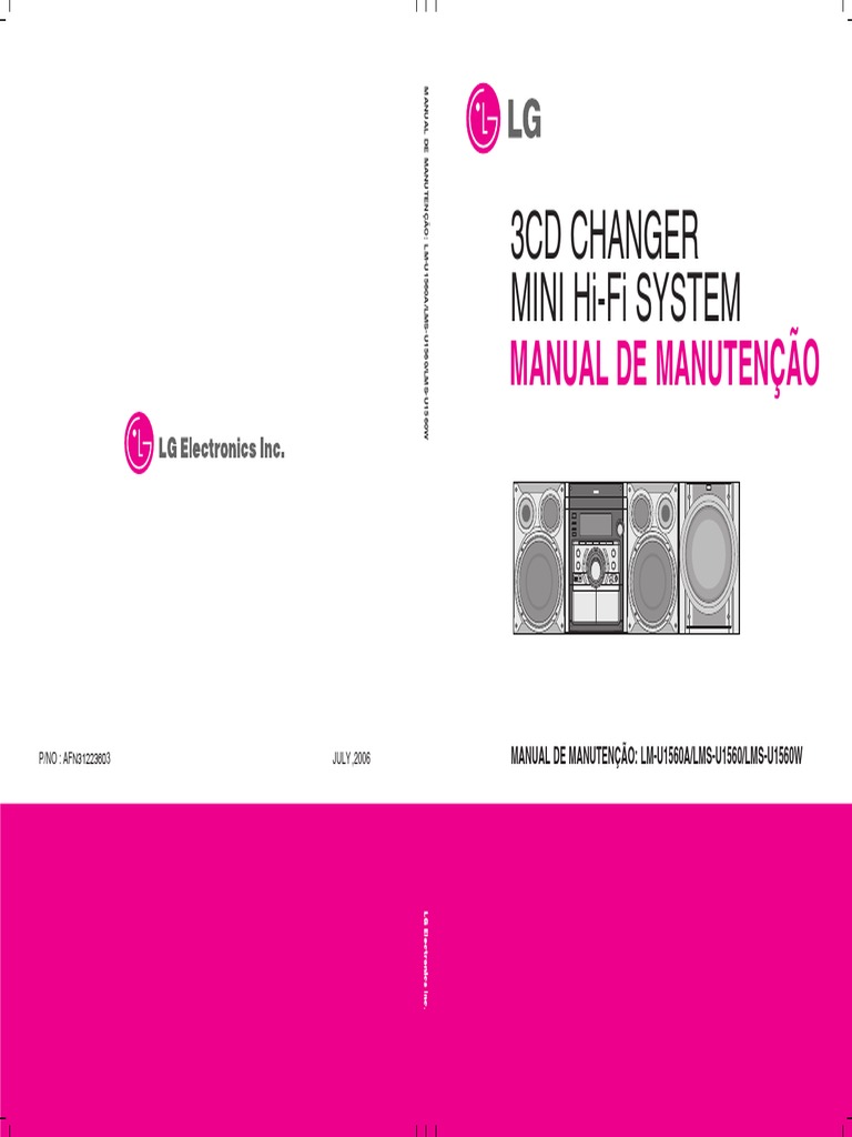 LG Audio Lm-U1560a, Lms-U1560, Lms-U1560w PDF | PDF | Eletrostática ...