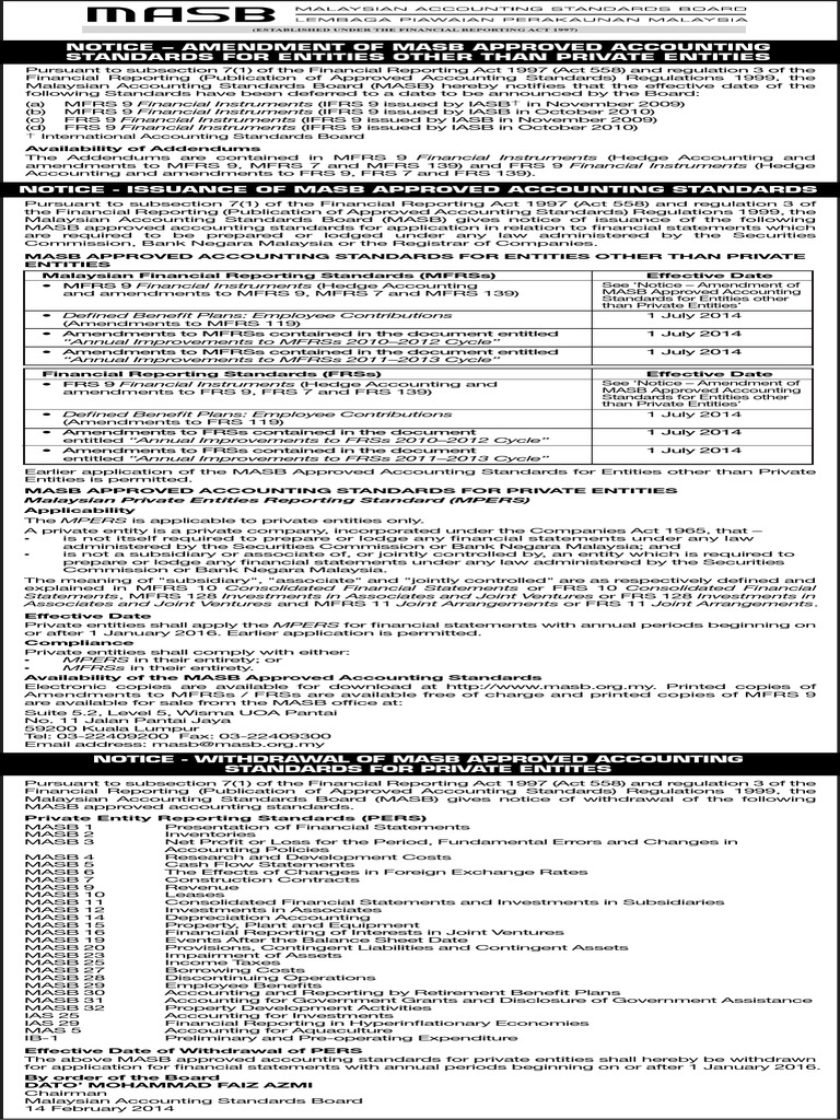 MPERS | PDF | International Financial Reporting Standards | Financial ...