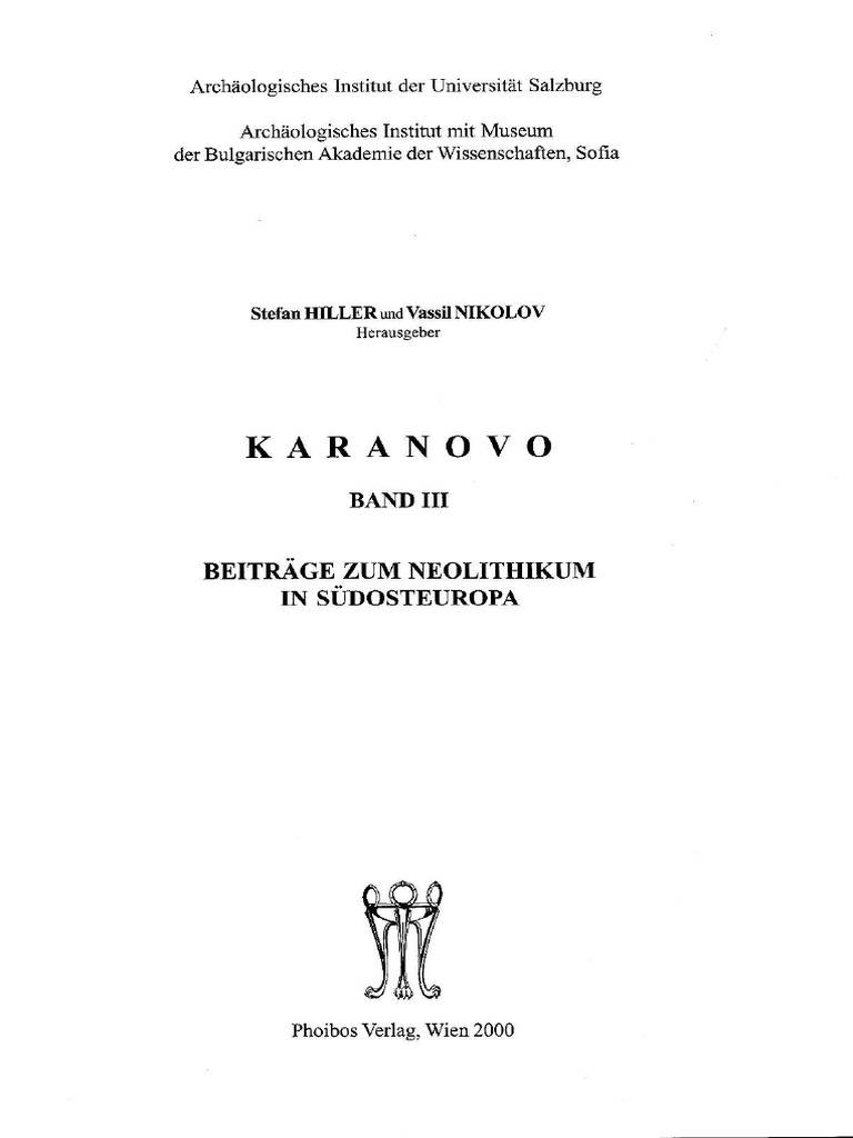 Karanovo Neolithic Mortuary Practices | PDF | Geological Epochs ...