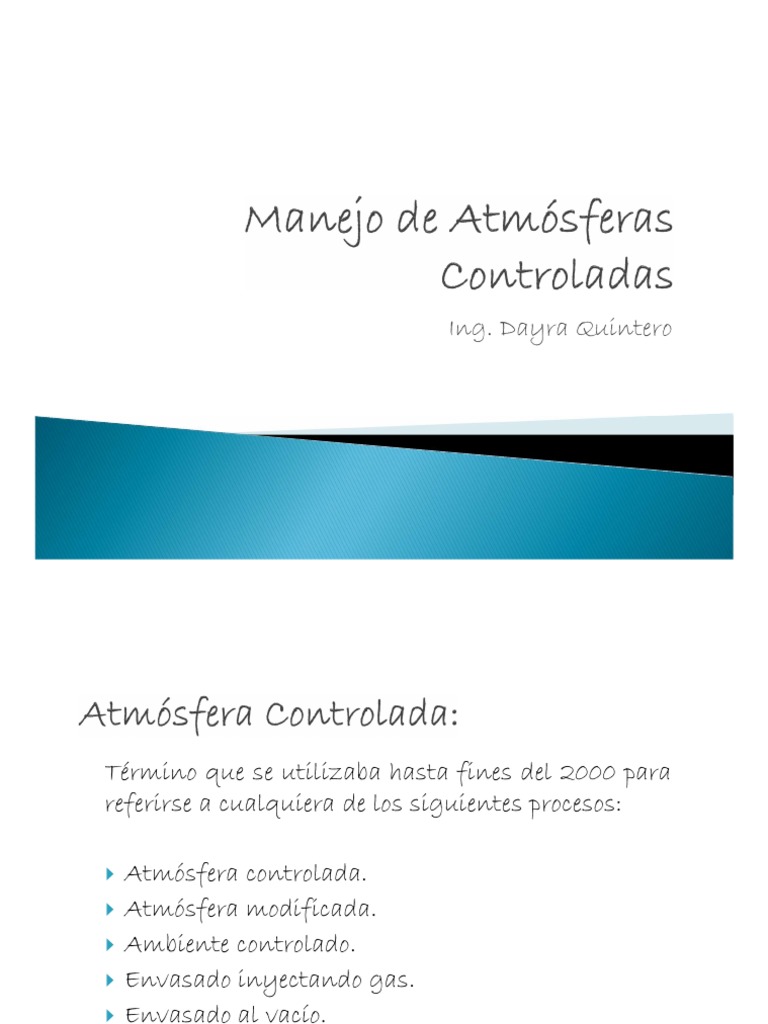 Atmosfera Controlada | PDF | Atmósfera | Vacío