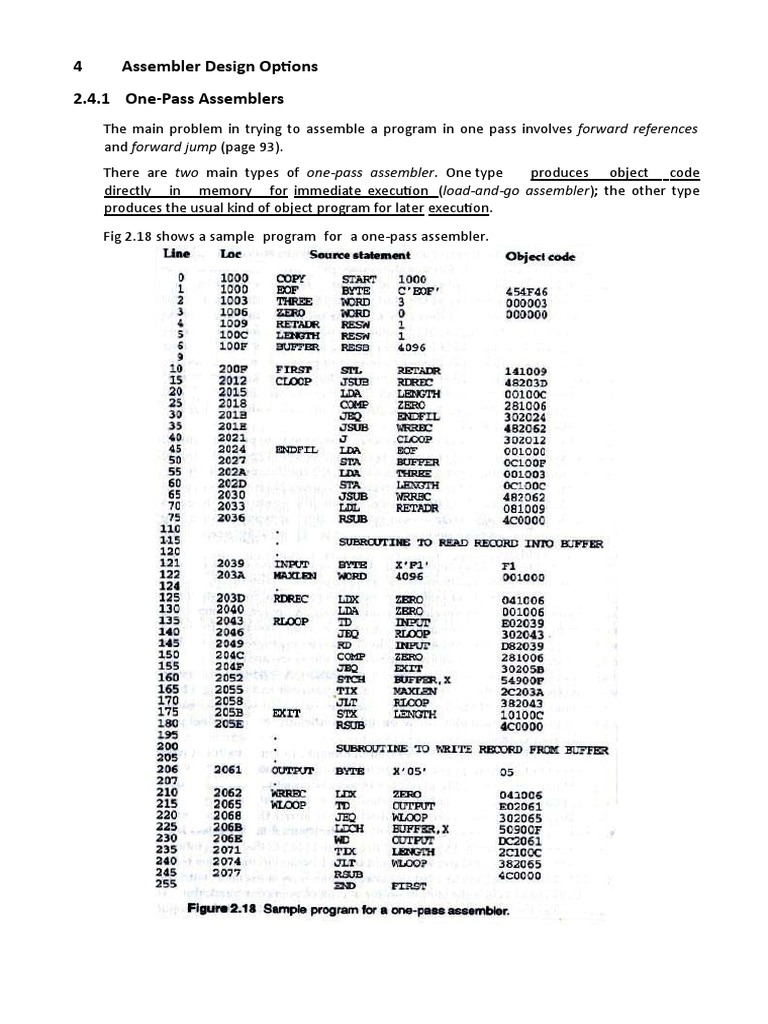 One-Pass vs Multi-Pass Assemblers Explained | PDF | Assembly Language ...