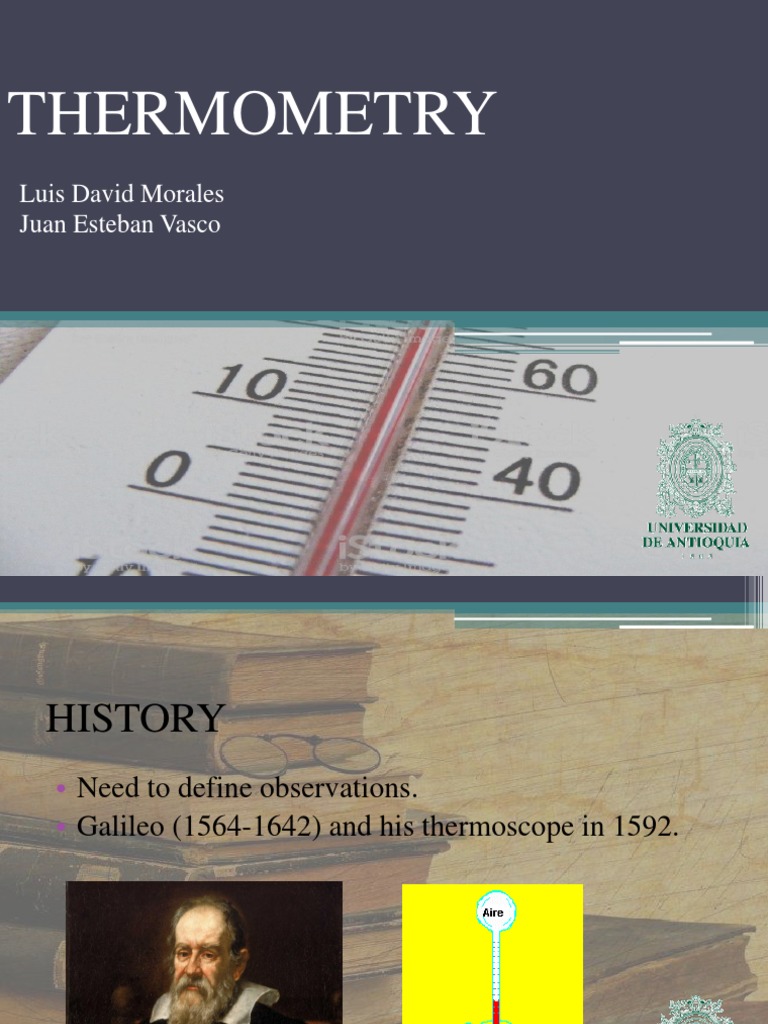 History and Types of Thermometry | PDF | Thermometer | Thermodynamic ...