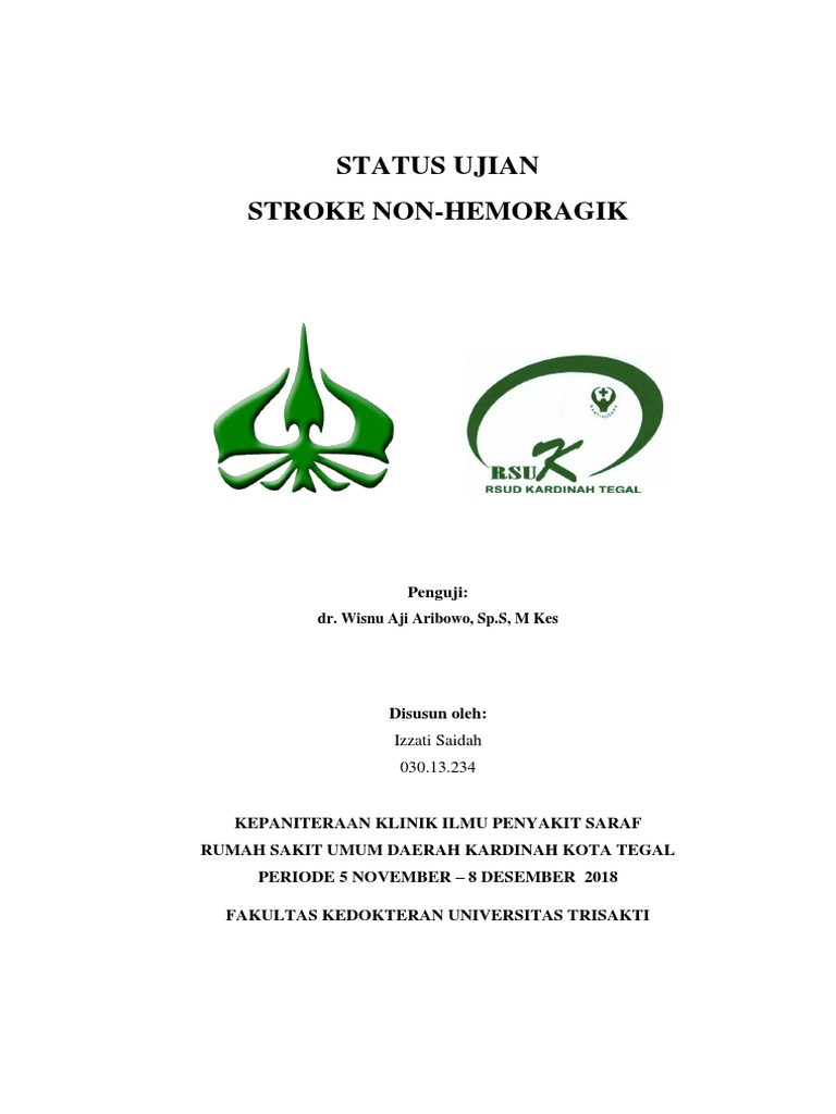 Status Neurologis Pasien Stroke Non-Hemoragik | PDF