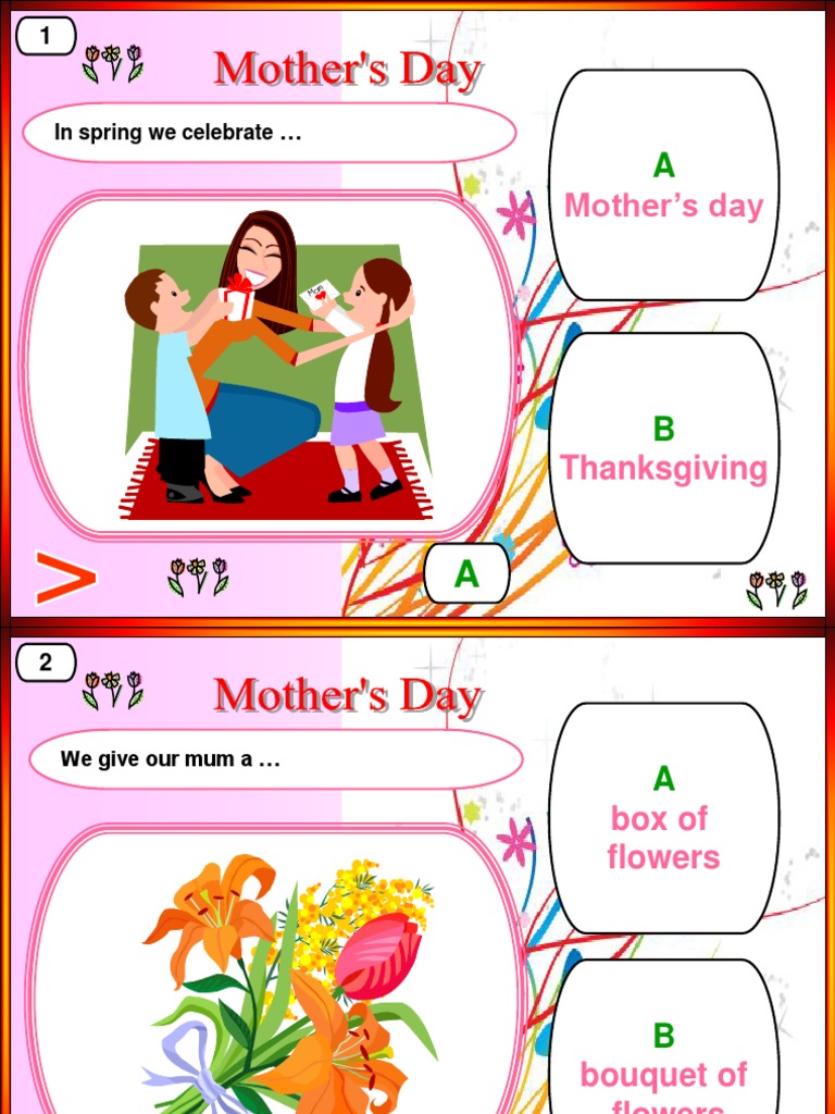 Mothers Day Quiz | PDF | Garden Plants | Horticulture And Gardening