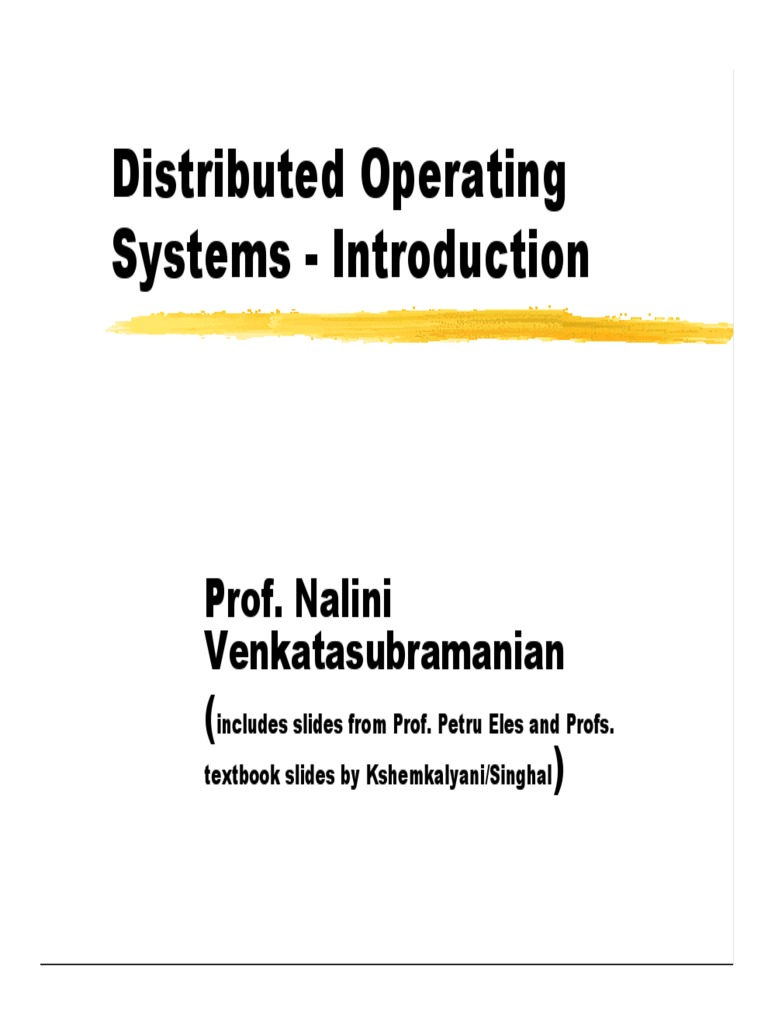 Distributed Systems Perspective | PDF | Distributed Computing | Message Passing