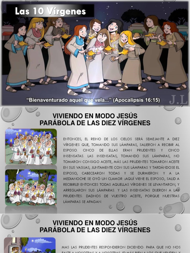 Parábola de La 10 Vírgenes | PDF | Parábolas de Jesús | María, madre de ...
