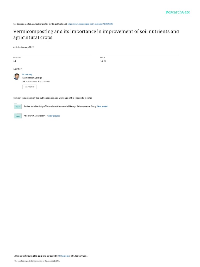 Saran Raj 26 | PDF | Compost | Organic Matter