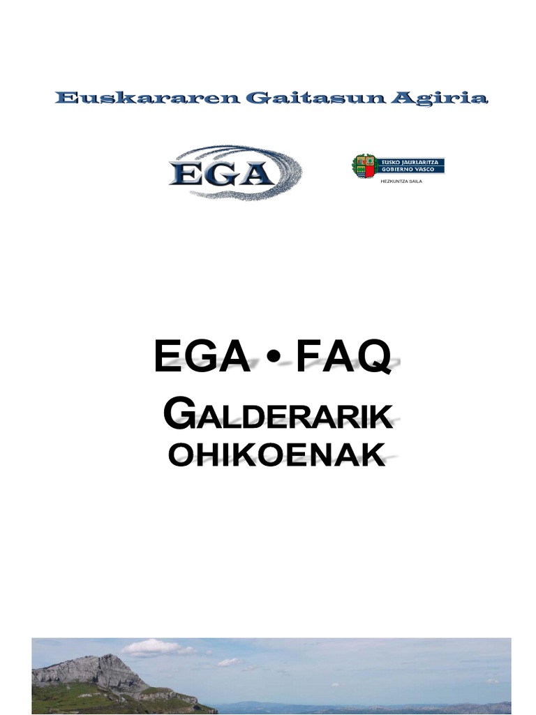 Ega Faq | PDF