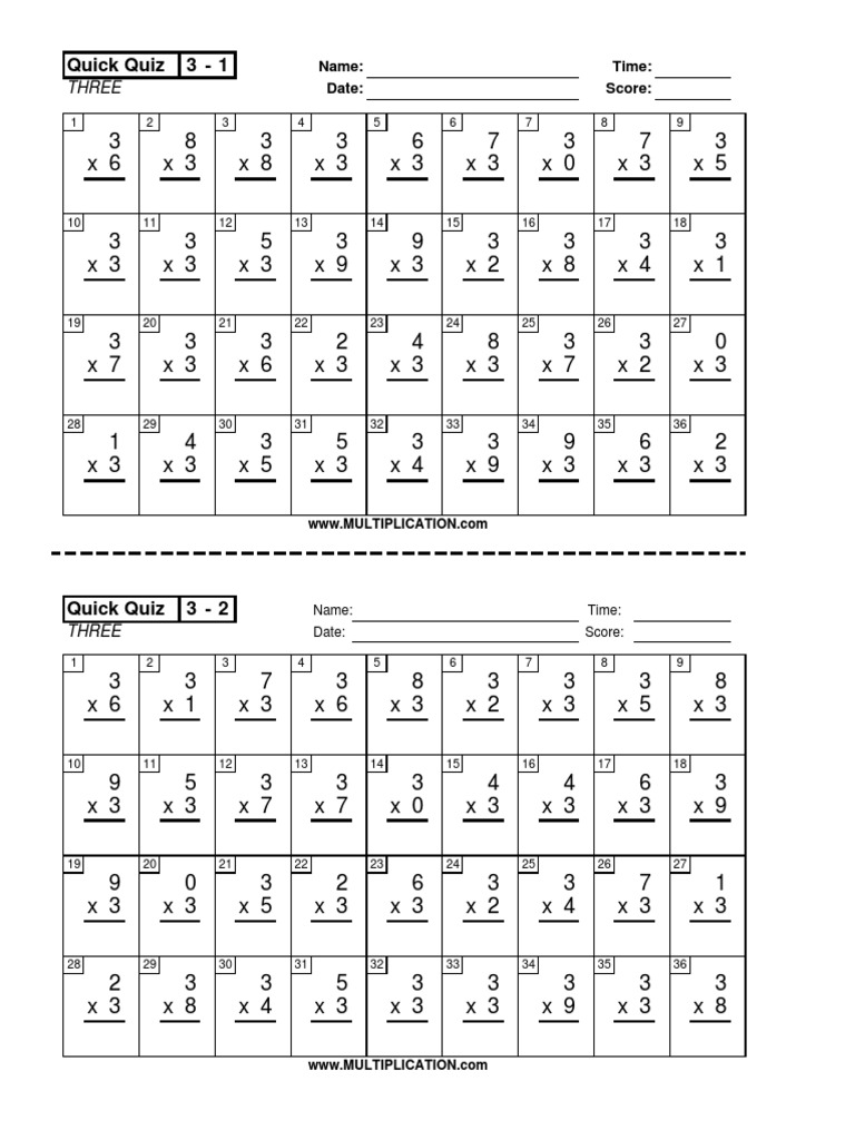 Quick Quiz 3 | PDF | Quiz Games | Leisure