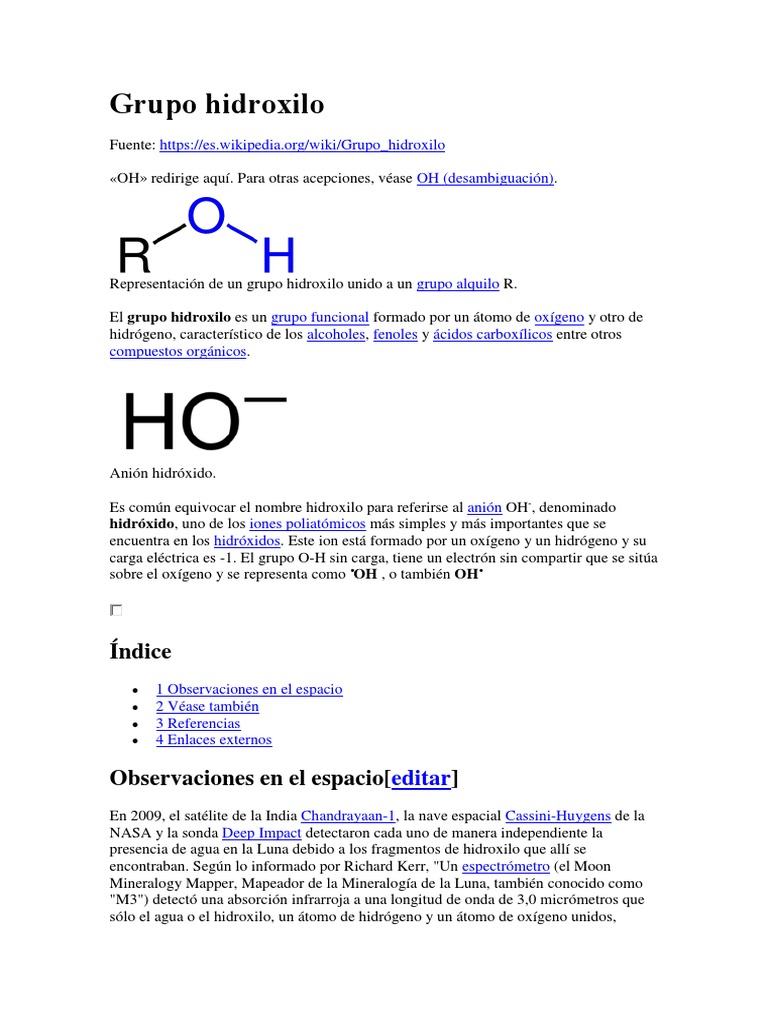 Grupo Hidroxilo