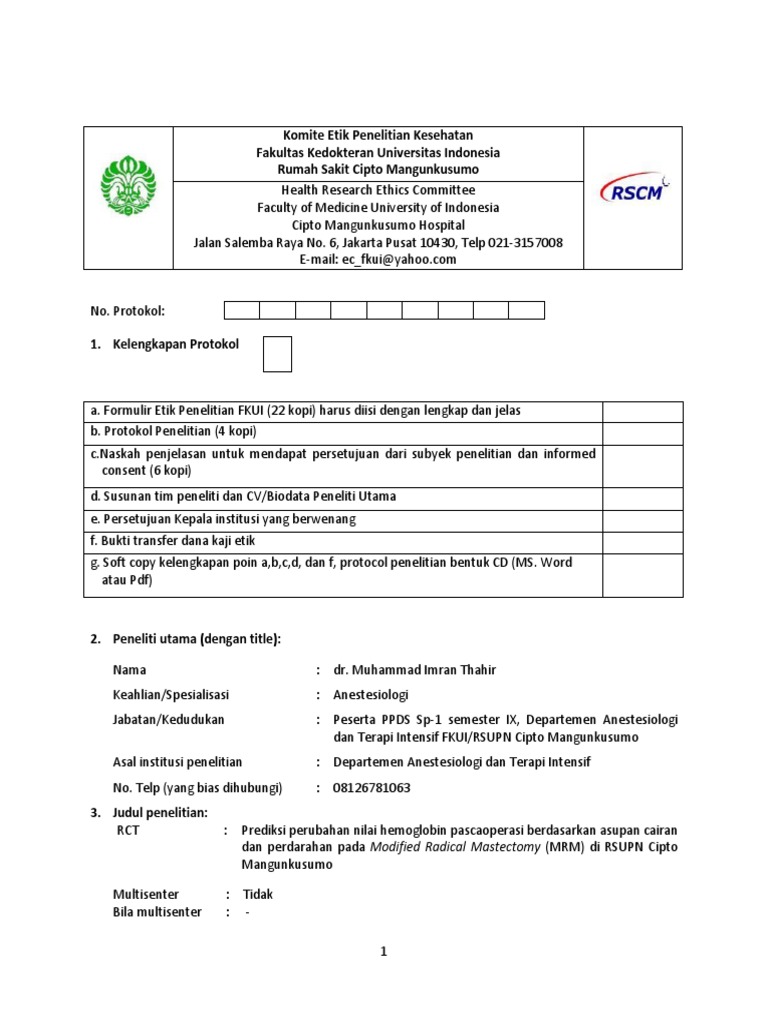 Form Etik | PDF | Pengembangan Diri | Kesehatan Holistik