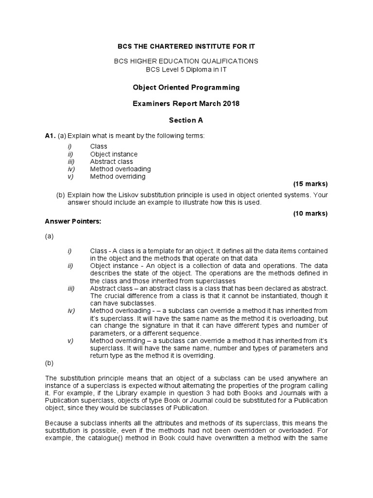 Heq Mar18 Dip Oop Report | PDF | Inheritance (Object Oriented ... Heq Mar18 Dip Oop Report | PDF | Inheritance (Object Oriented ...