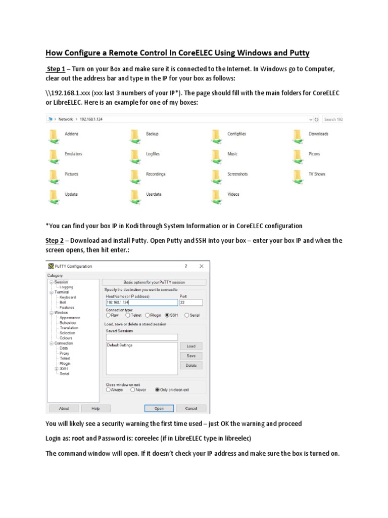How To Create Working Remote Control In Coreelec Download Free Pdf Text File Secure Shell 